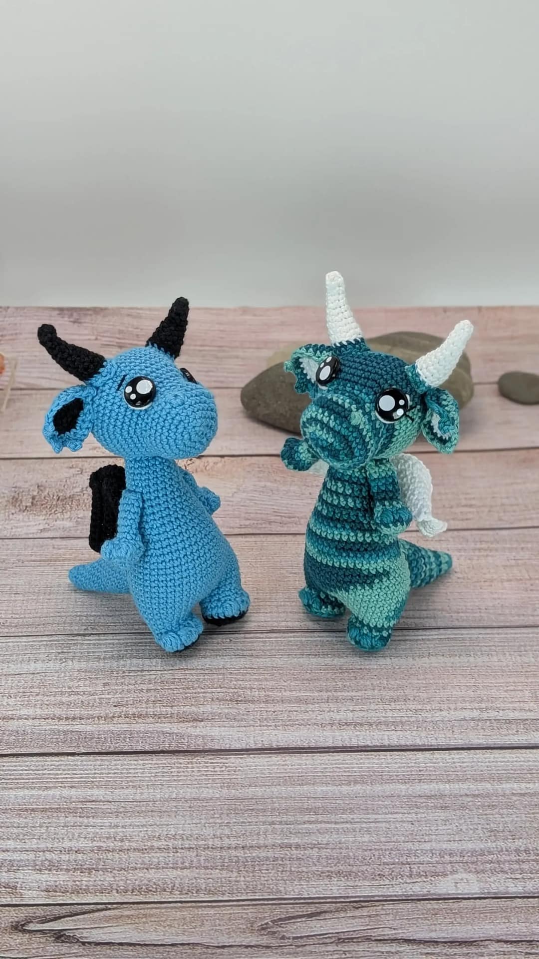 🐉 Dragon "Littleblue" Amigurumi - Fait Main au Crochet - La Mu's heure